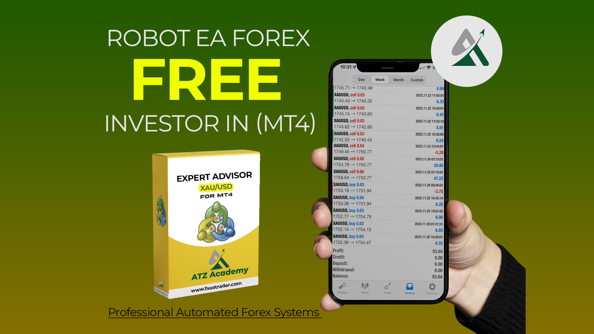 [HOT] Miễn phí 30 ngày Robot Forex (EA) lợi nhuận 10%/tháng, không âm trạng thái. Tại sao không ...