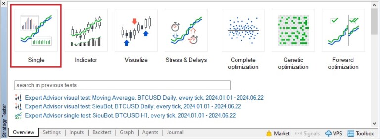 Backtest trên MT5 - công cụ Trading Strategy Tester - Gia Công & Đào ...
